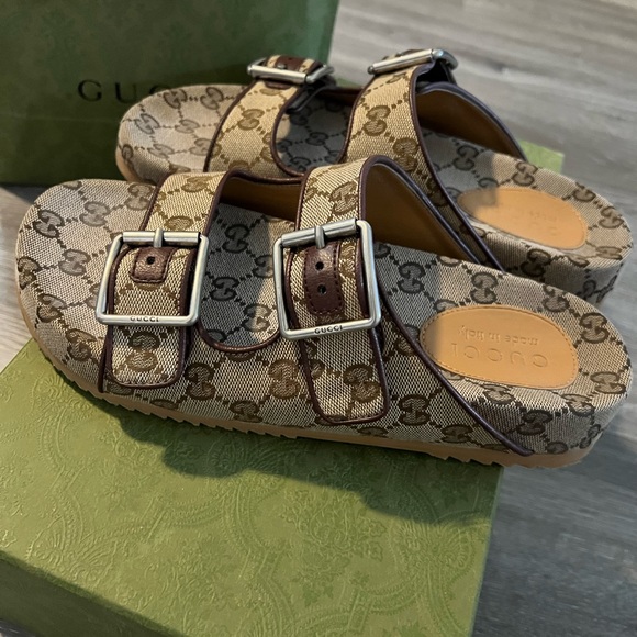 Gucci | Shoes | Gucci Double Strap Sandals Mens Size 7 | Poshmark
